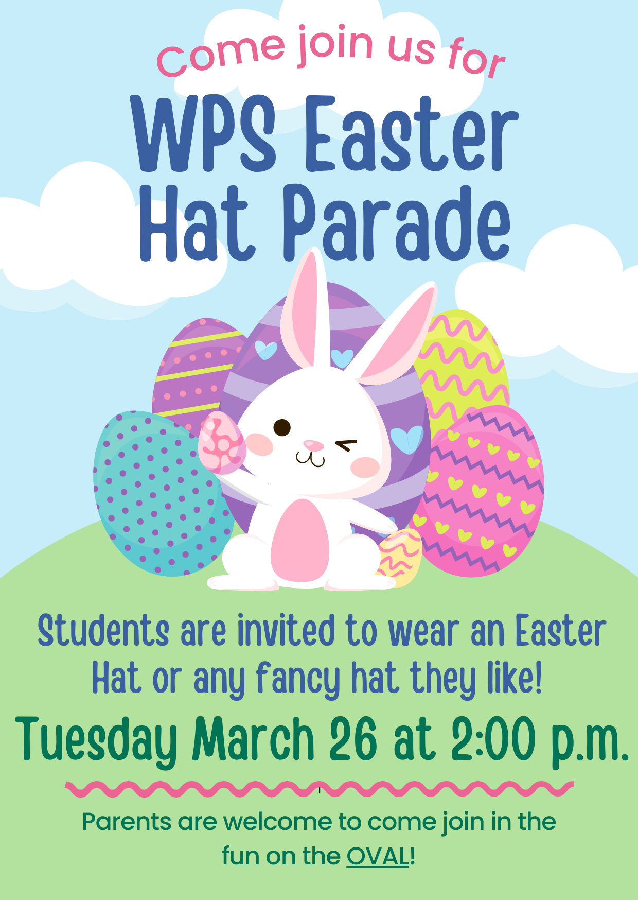 Easter Hat Parade - Tuesday 26th March 2:00pm